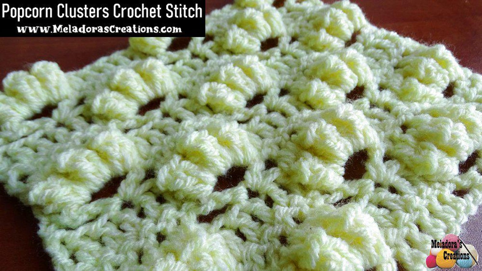Crochet Popcorn Clusters Stitch Pattern - Etsy