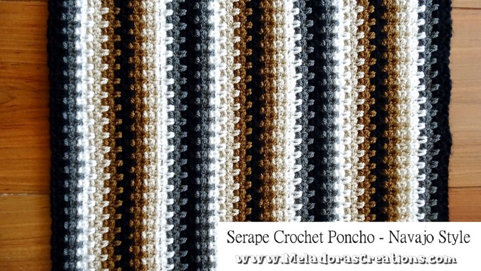 Crochet Serape Poncho - Navajo Style - Crochet PDF Pattern - Etsy Israel