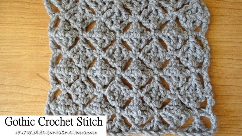 Gothic Crochet Stitch Pattern - Etsy Israel