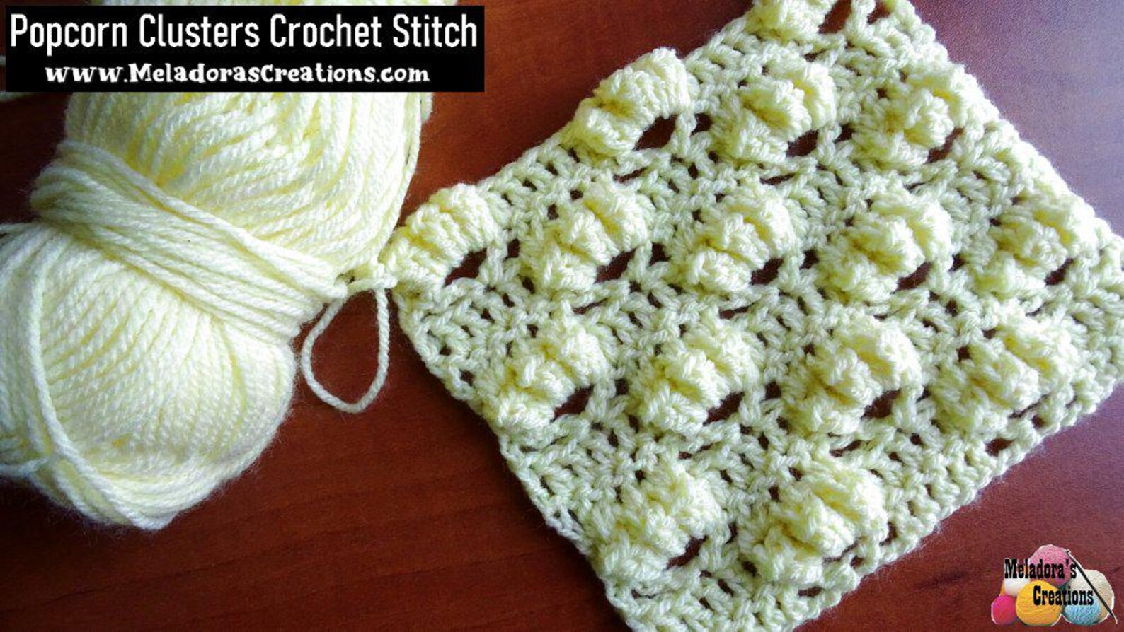 Crochet Popcorn Clusters Stitch Pattern - Etsy