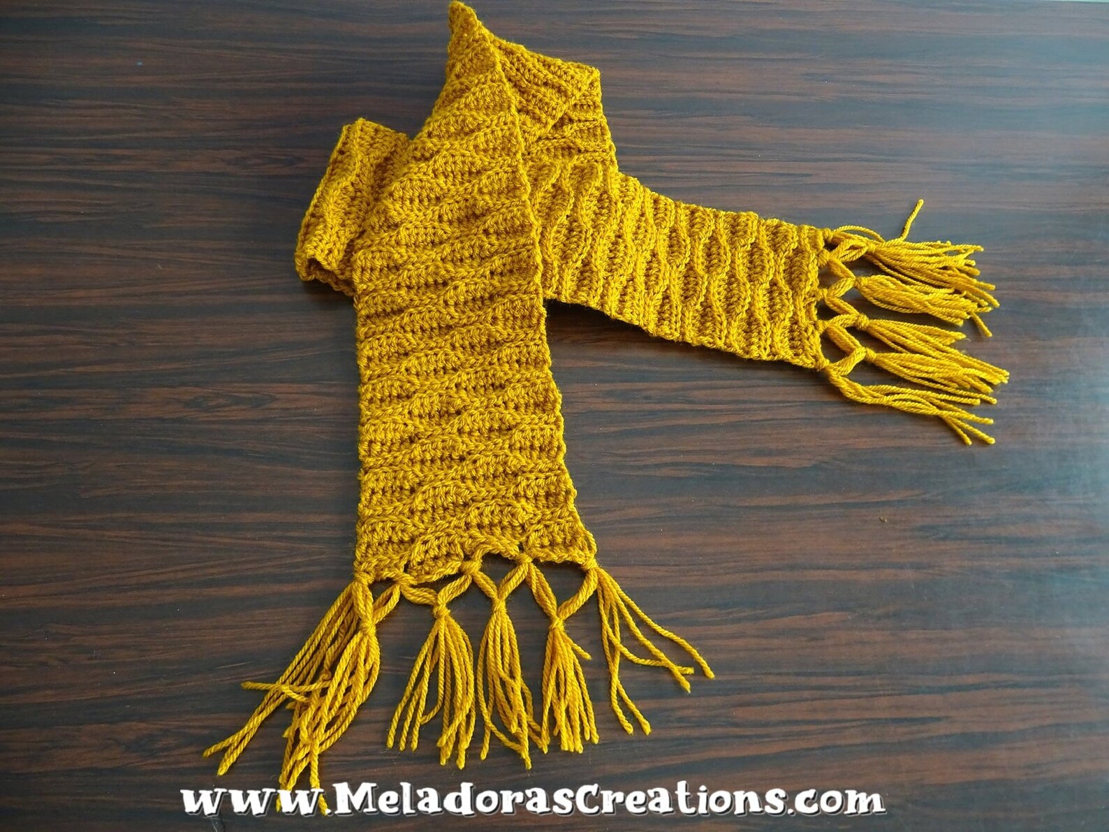 Wave Stitch Crochet Scarf Pattern PDF - Etsy Israel