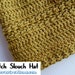 Glover Stitch Slouch Hat PDF Crochet Pattern - Etsy Israel