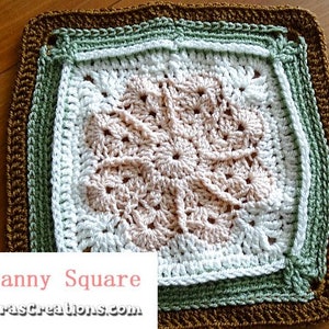 Flower Granny Square 12 Inch Granny Square PDF Pattern - Etsy Israel