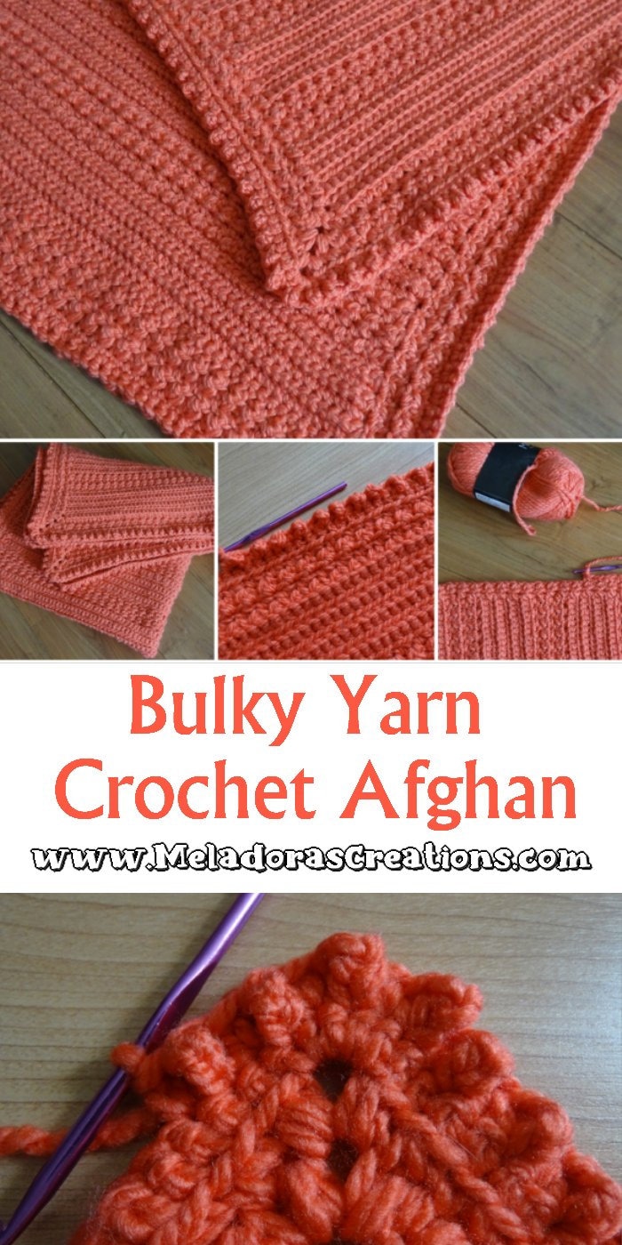 Bulky Yarn Crochet Afghan PDF Pattern - Etsy Israel
