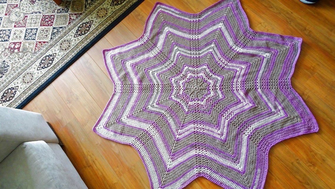 8 Point Star Crochet Afghan Pattern PDF - Etsy