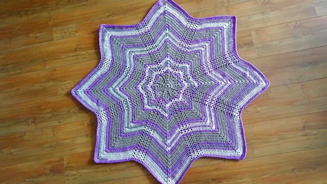 8 Point Star Crochet Afghan Pattern PDF - Etsy