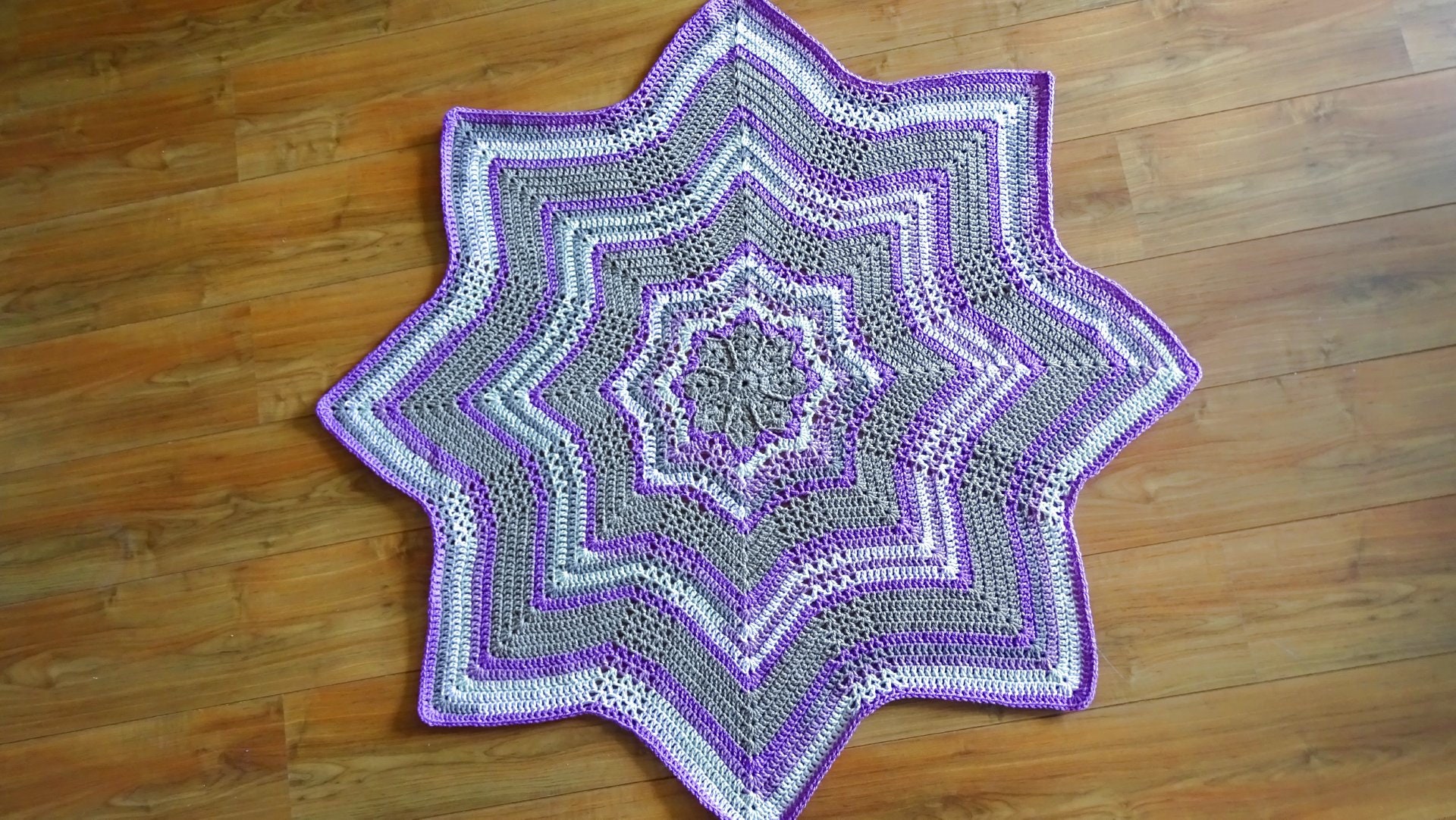 8 point Star Crochet Afghan Pattern PDF - Etsy España