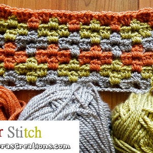 Clover Crochet Stitch Aka Condensed Granny Stripe Stitch - Etsy