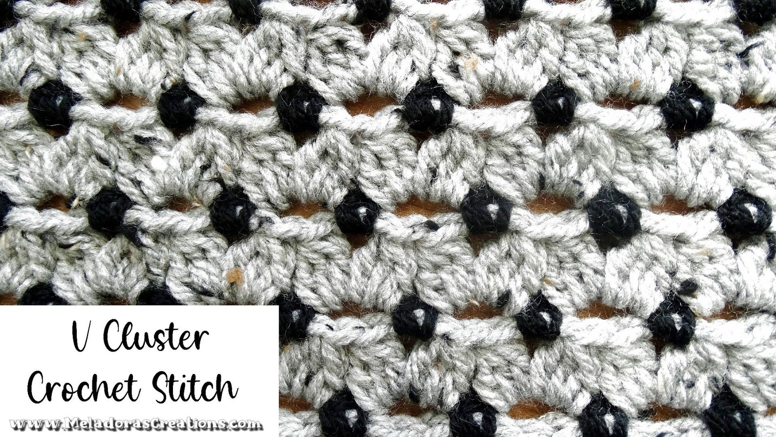 V Cluster Crochet Stitch PDF Pattern - Etsy