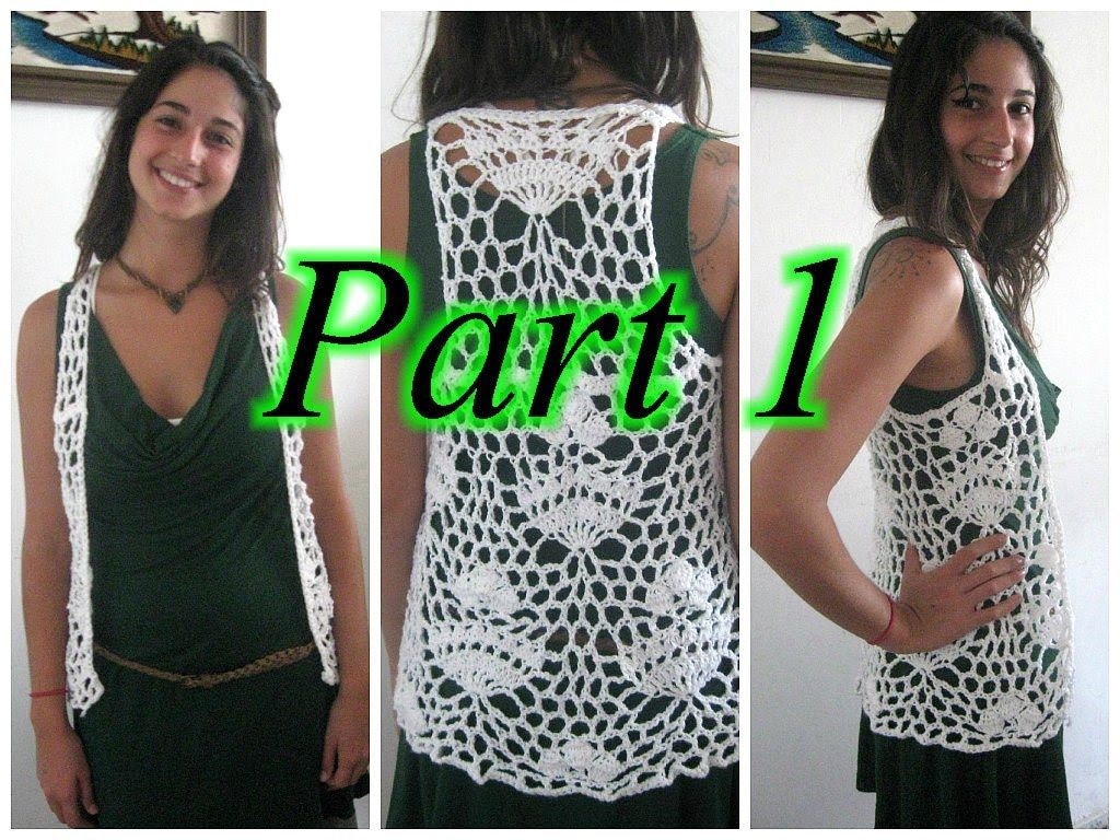 Lacy Crocheted Vest Crochet Royal Lace Vest PDF Pattern - Etsy
