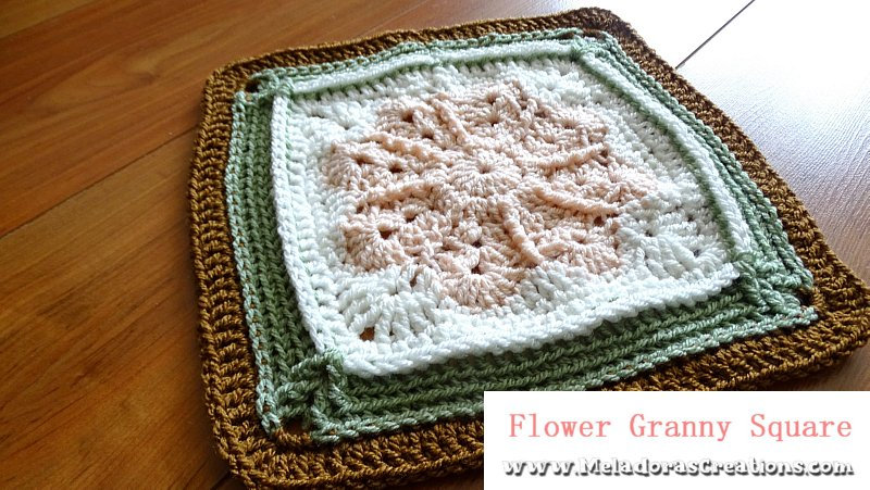 Flower Granny Square 12 Inch Granny Square PDF Pattern - Etsy Israel