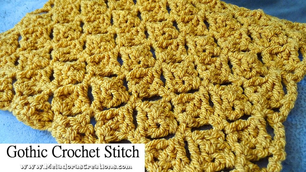 Gothic Crochet Stitch Pattern - Etsy