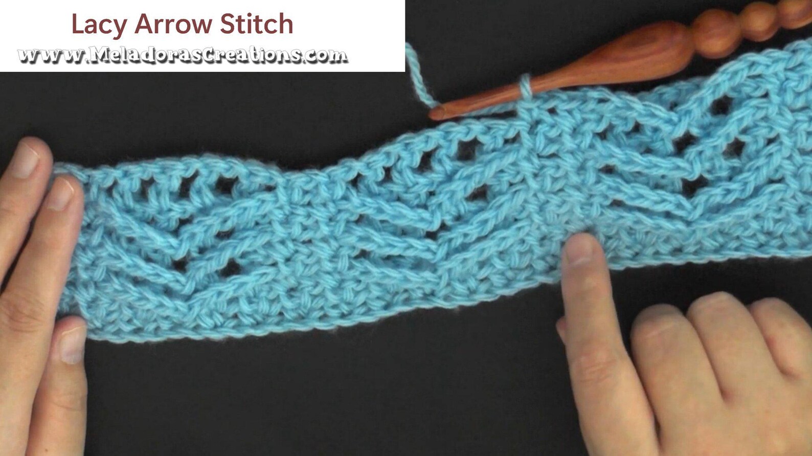 Lacy Arrow Crochet Stitch Pattern PDF - Etsy