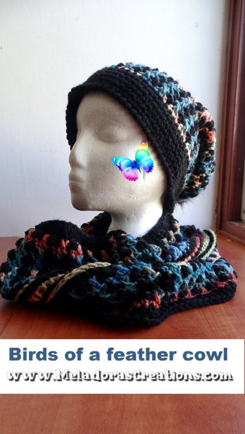 Birds of a Feather Crochet Cowl - PDF Crochet Pattern - Etsy