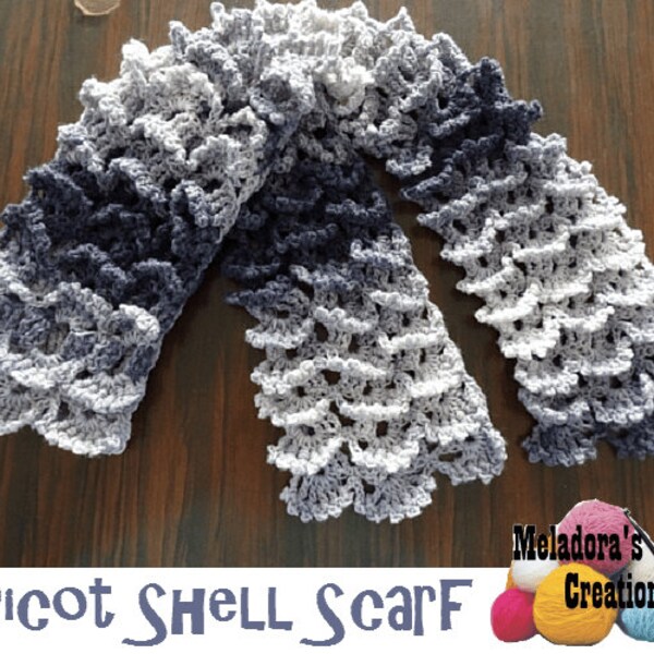 Shell Stitch Scarf - Etsy