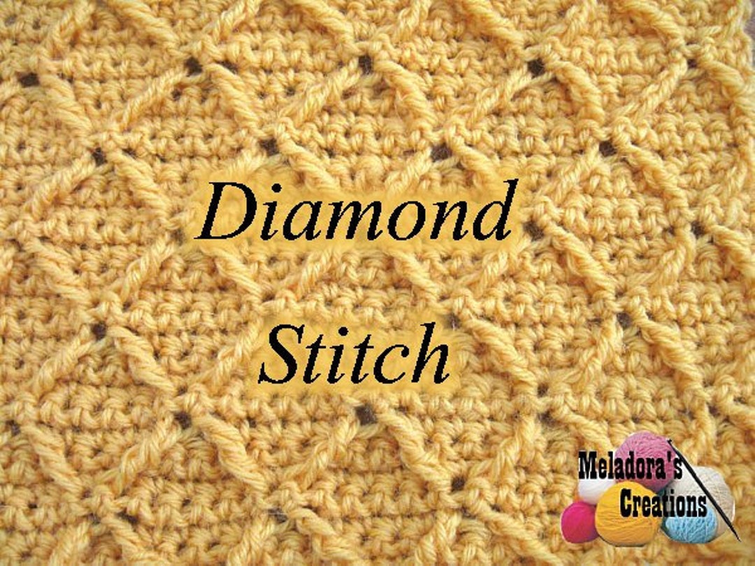 Diamond Stitch Crochet Pattern PDF - Etsy