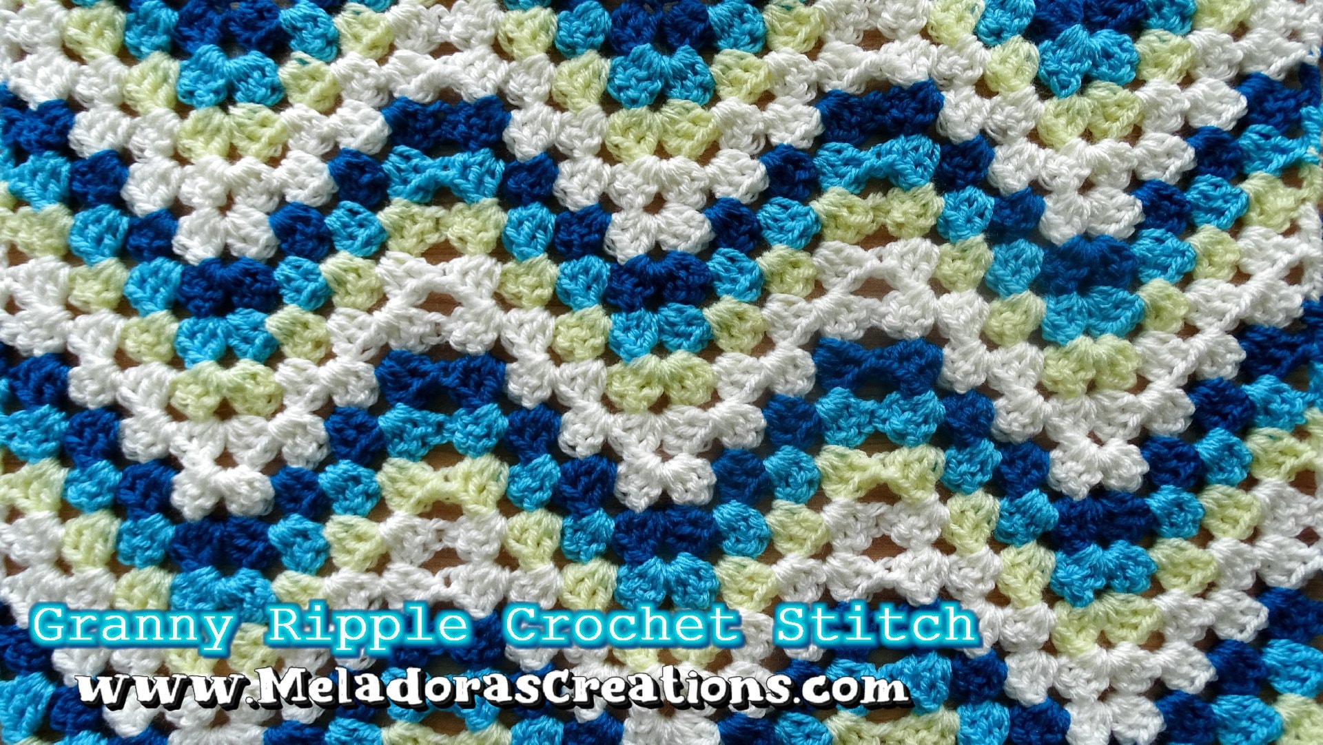 Granny Ripple Crochet Stitch Pattern PDF - Etsy Israel