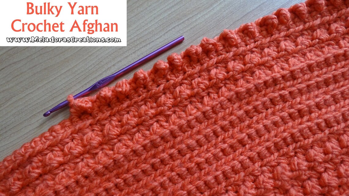 Bulky Yarn Crochet Afghan PDF Pattern - Etsy Israel