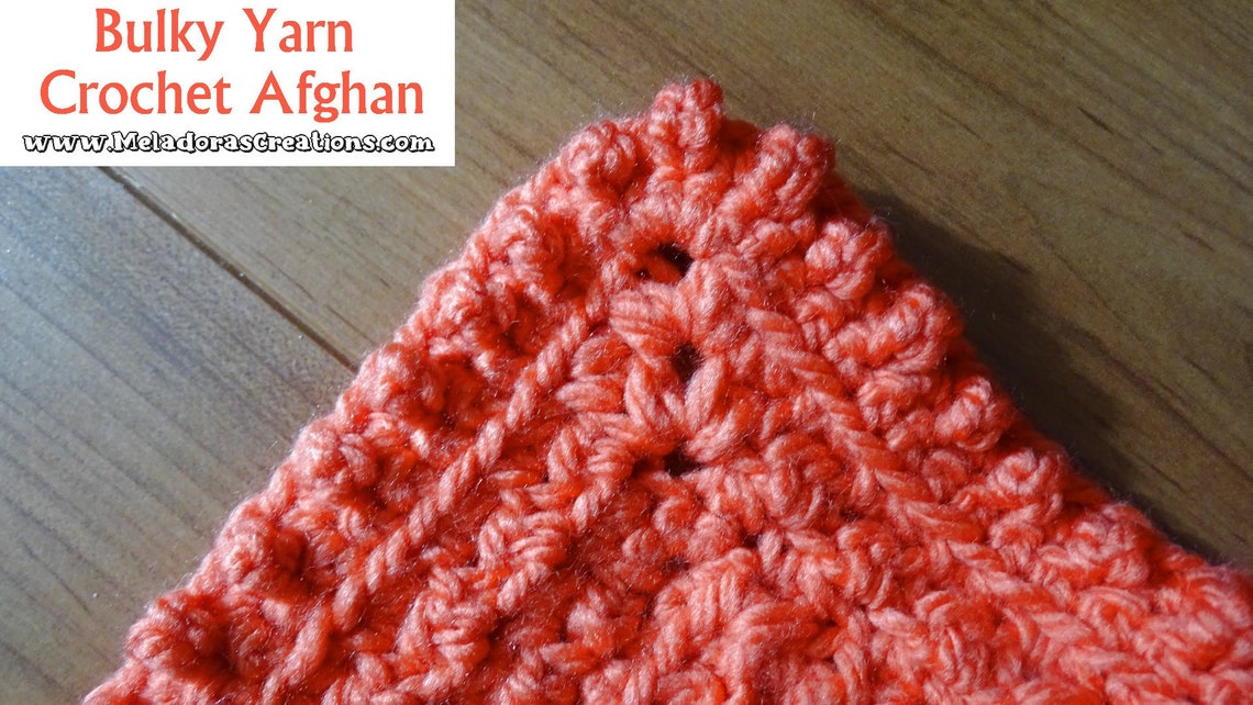 Bulky Yarn Crochet Afghan PDF Pattern - Etsy Israel