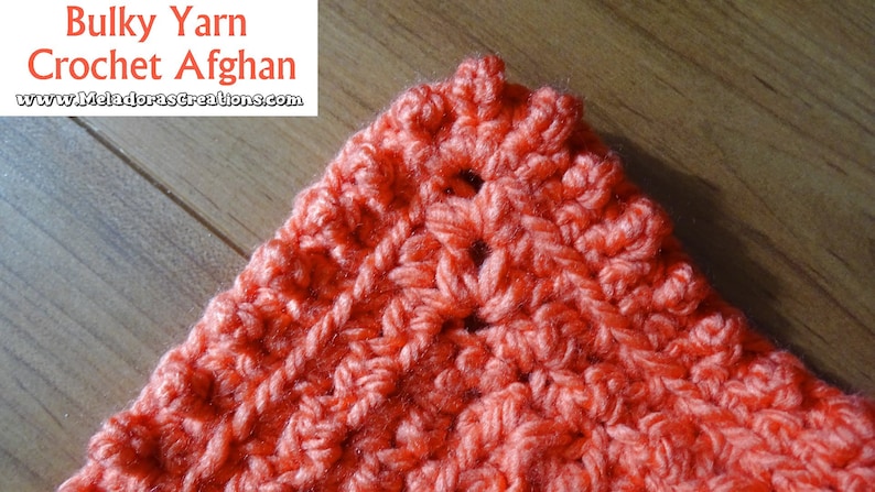 Bulky Yarn Crochet Afghan PDF Pattern - Etsy Israel