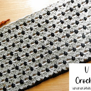V Cluster Crochet Stitch PDF Pattern - Etsy
