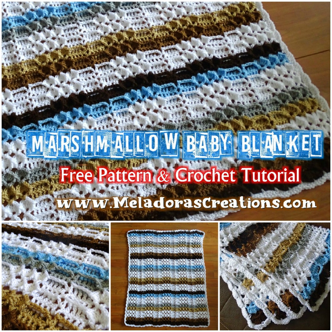 Marshmallow Baby Blanket - PDF Crochet Pattern - Etsy Israel