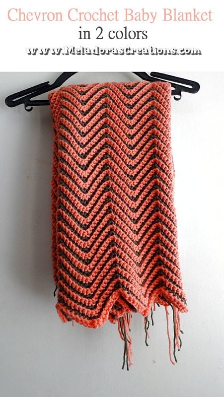 Chevron Double Sided Baby Blanket PDF Crochet Pattern - Etsy Israel