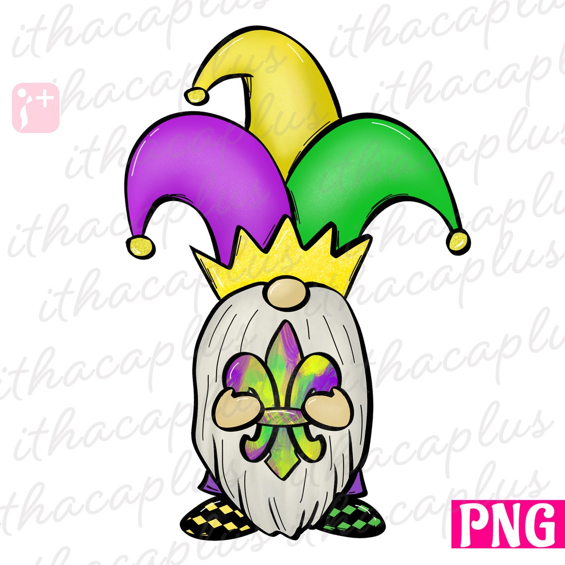 Mardi Gras Sublimation Mardi Gras PNG Gnome Png Gnome | Etsy