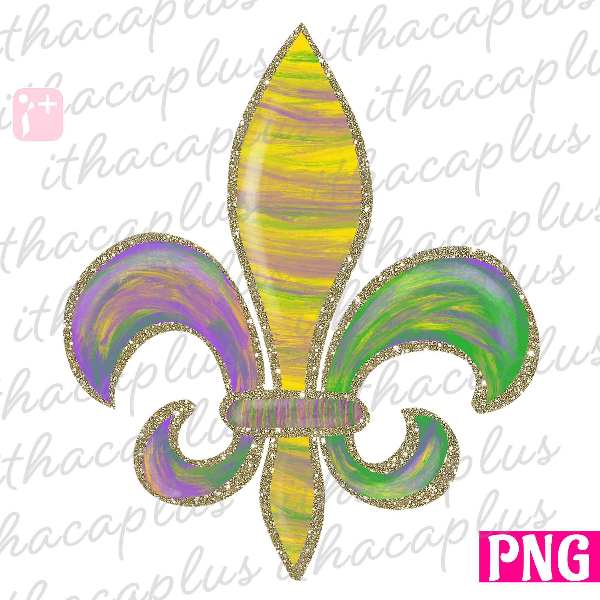 Mardi Gras Sublimation Fleur De Lis PNG Mardi Gras Clipart | Etsy