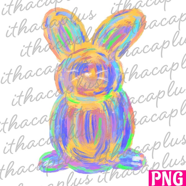 Abstract Bunny - Etsy