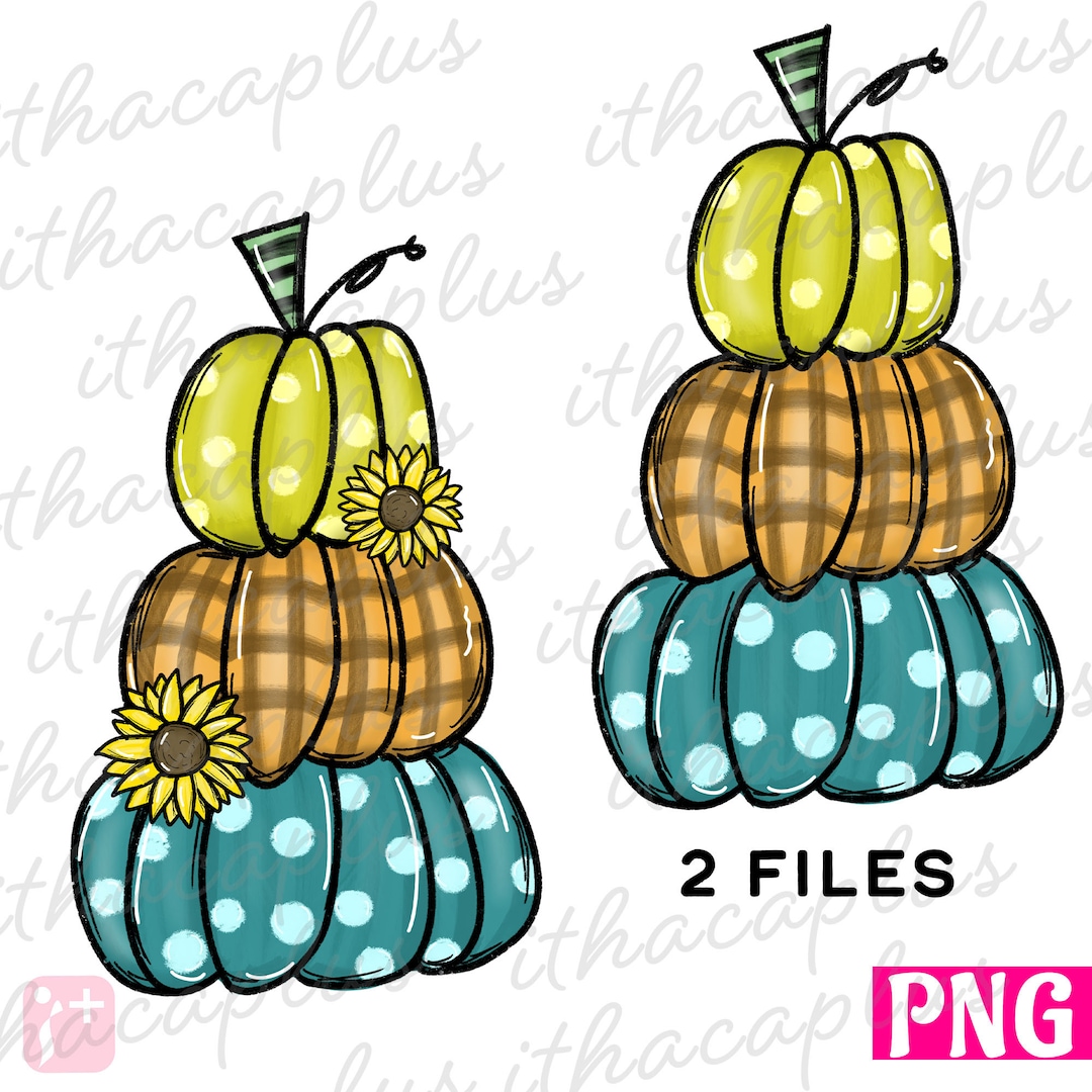 Fall Pumpkin PNG Sublimation, Fall Pumpkin Clipart, Polka Dot Pumpkin ...