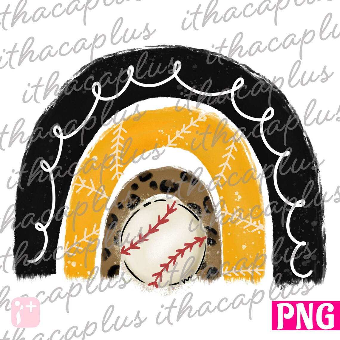 Rainbow Baseball Png Colorful Baseball Sublimation Baseball - Etsy