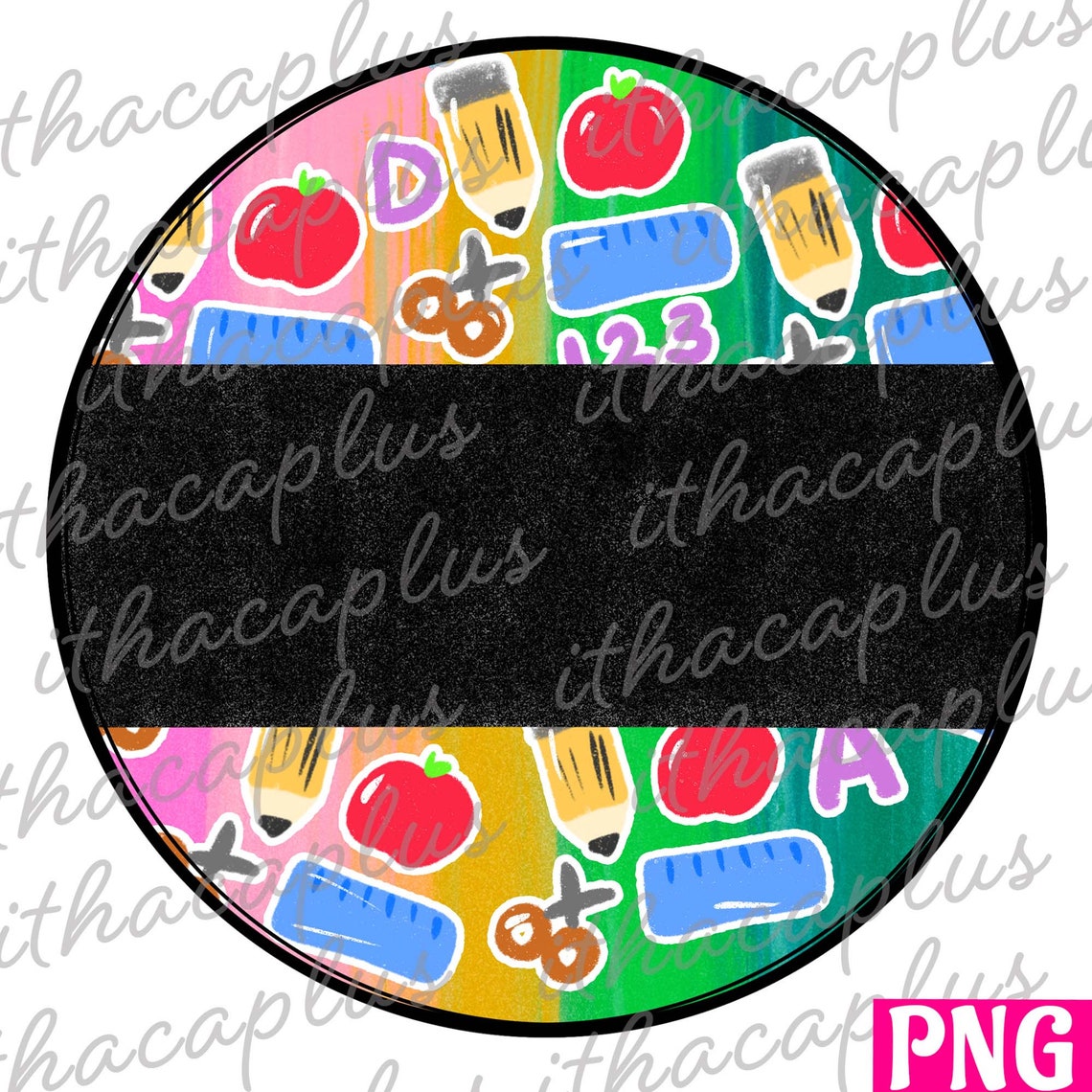 Back to School Png School Background Frame Printable - Etsy