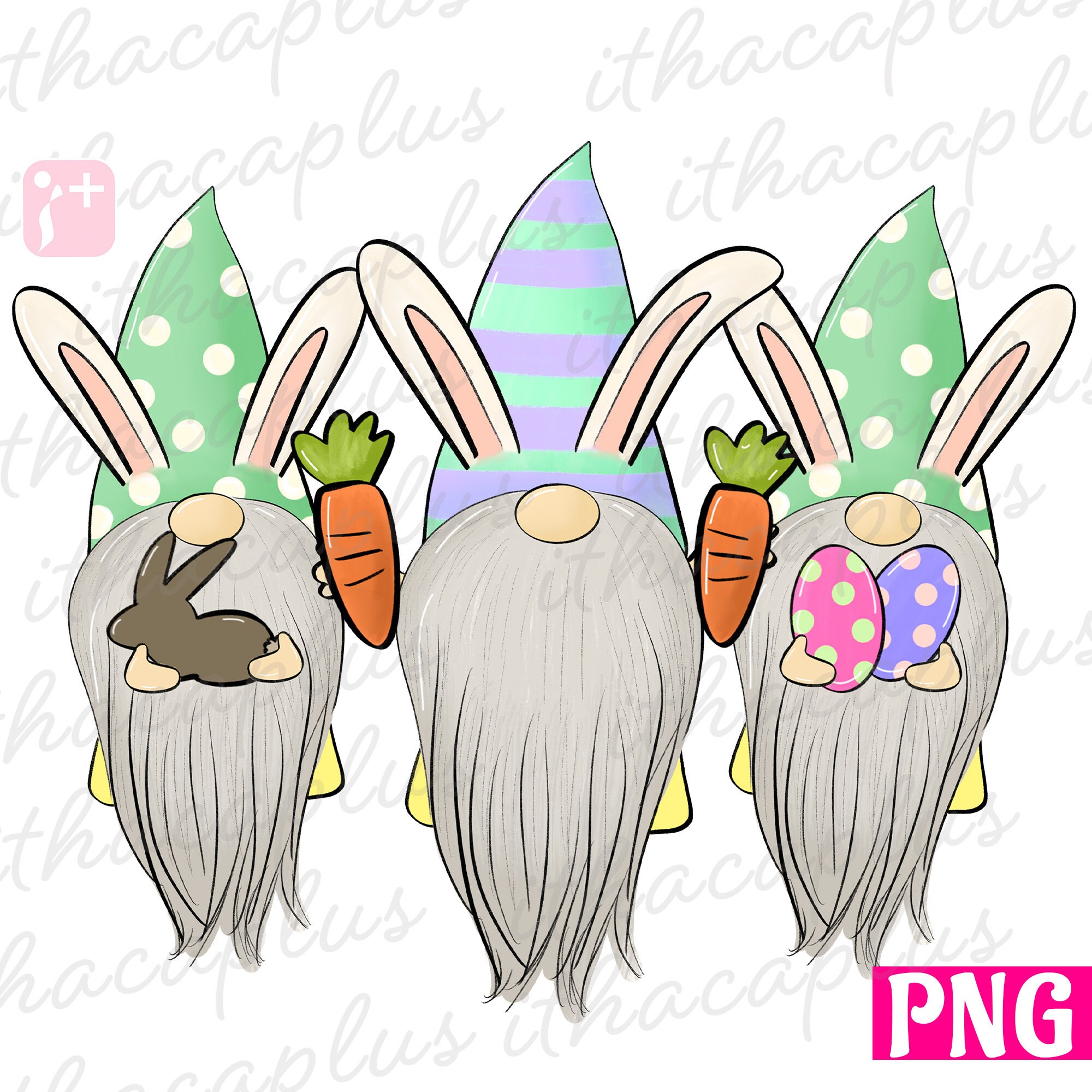 Easter Gnomes Png, Easter PNG, Easter Gnomes Bunny Sublimation, Easter ...