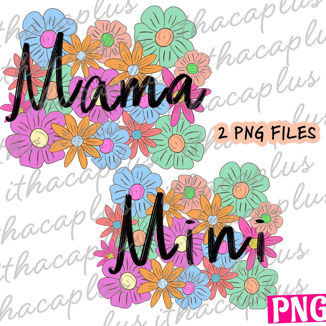 Mama Mini PNG, Mommy and Me Png, Retro Mini Subliamtion, Floral Mini ...