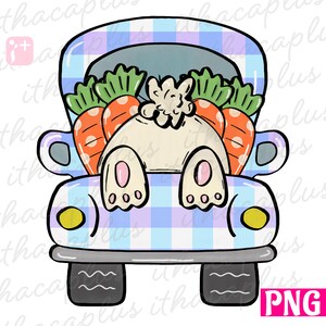Easter Png, Easter Truck PNG, Easter Bunny Sublimation, Bunny Clipart ...