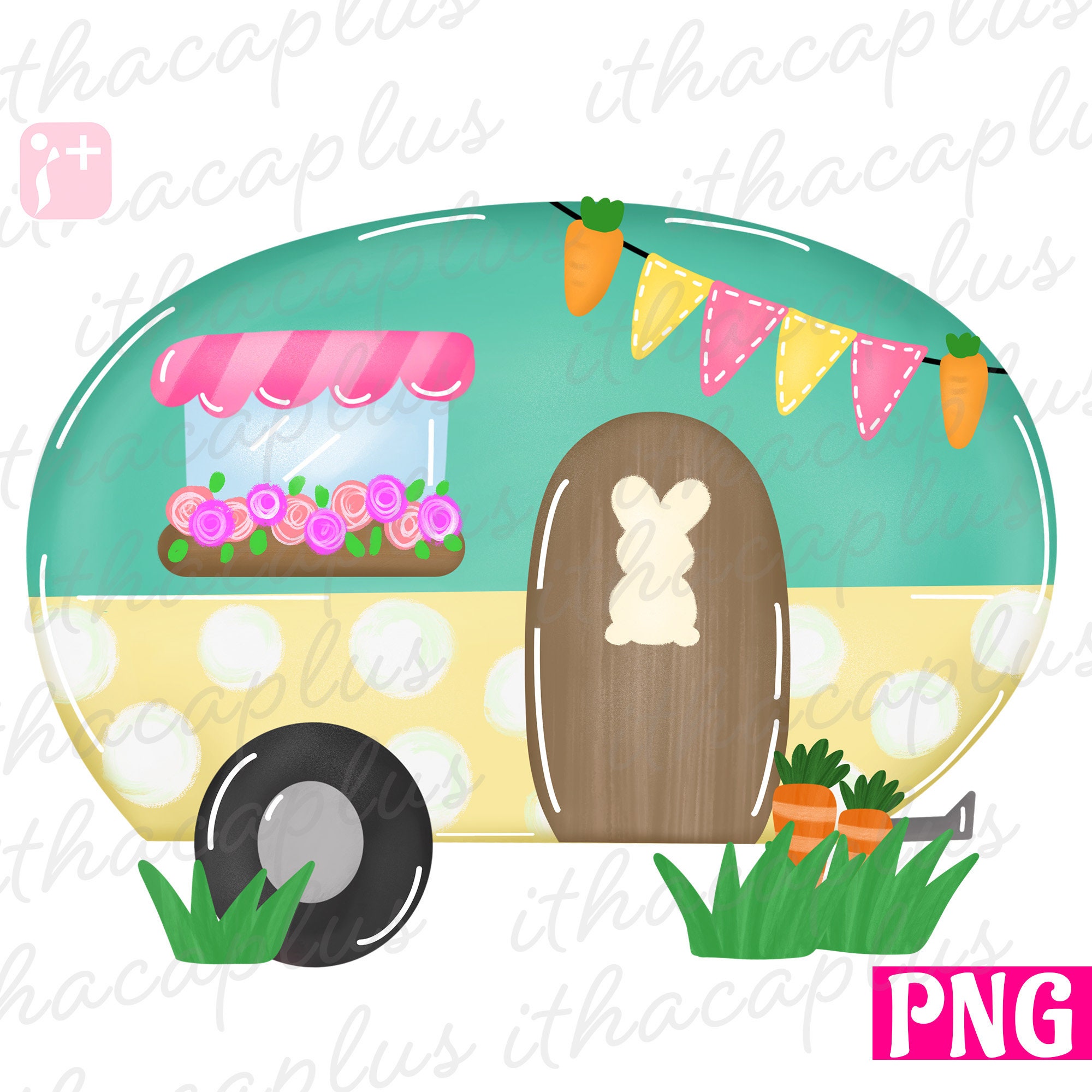 Easter Sublimation Spring Camper Png Easter Camper PNG | Etsy