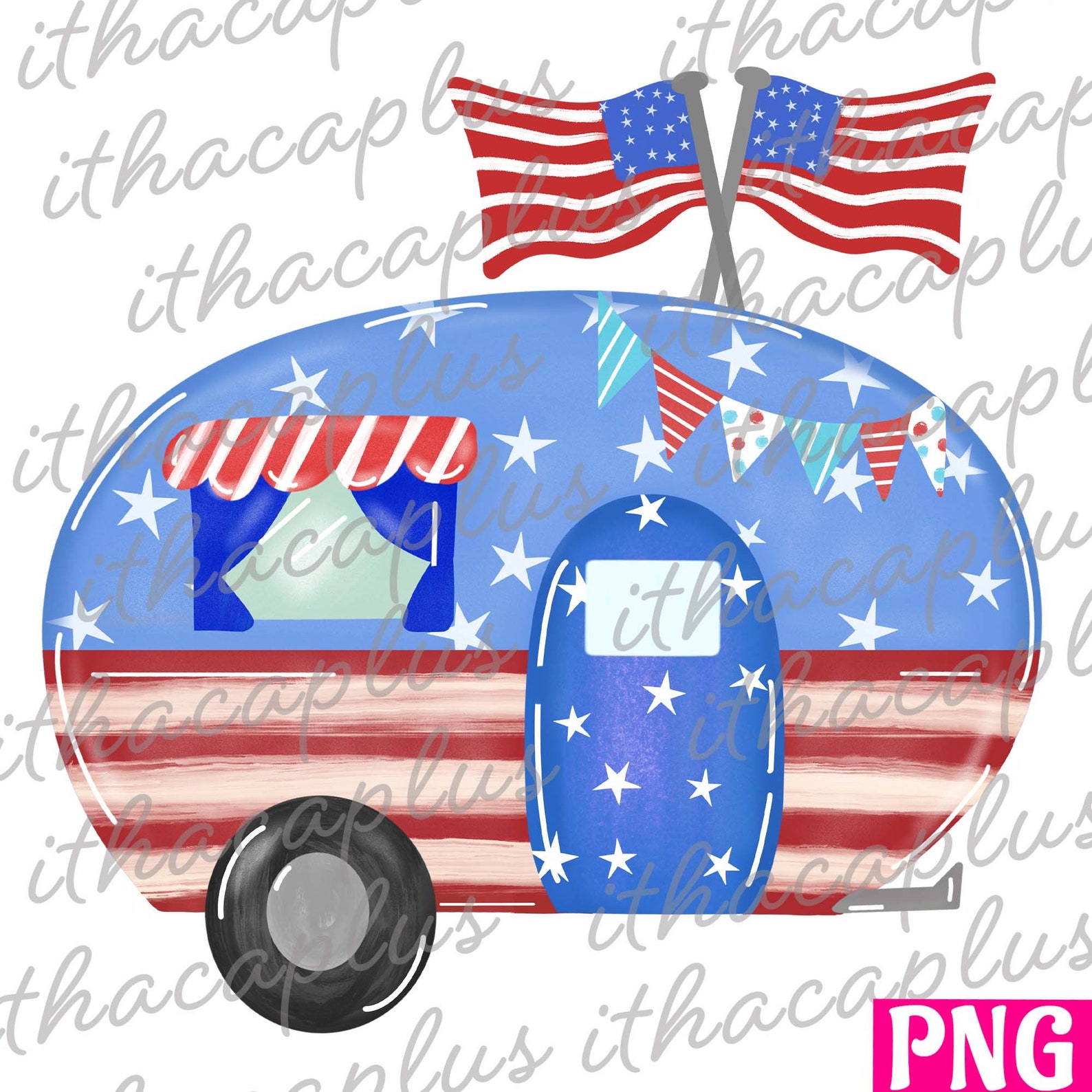 4th of July Png, Fourth of July Camping Sublimation, Camper Kids ...
