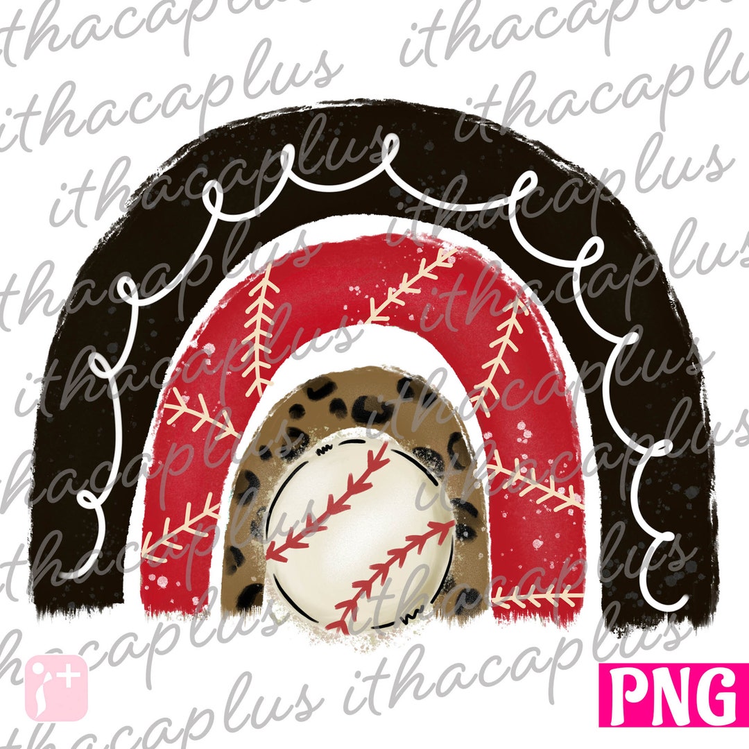 Rainbow Baseball Png, Colorful Baseball Sublimation, Baseball Clipart ...