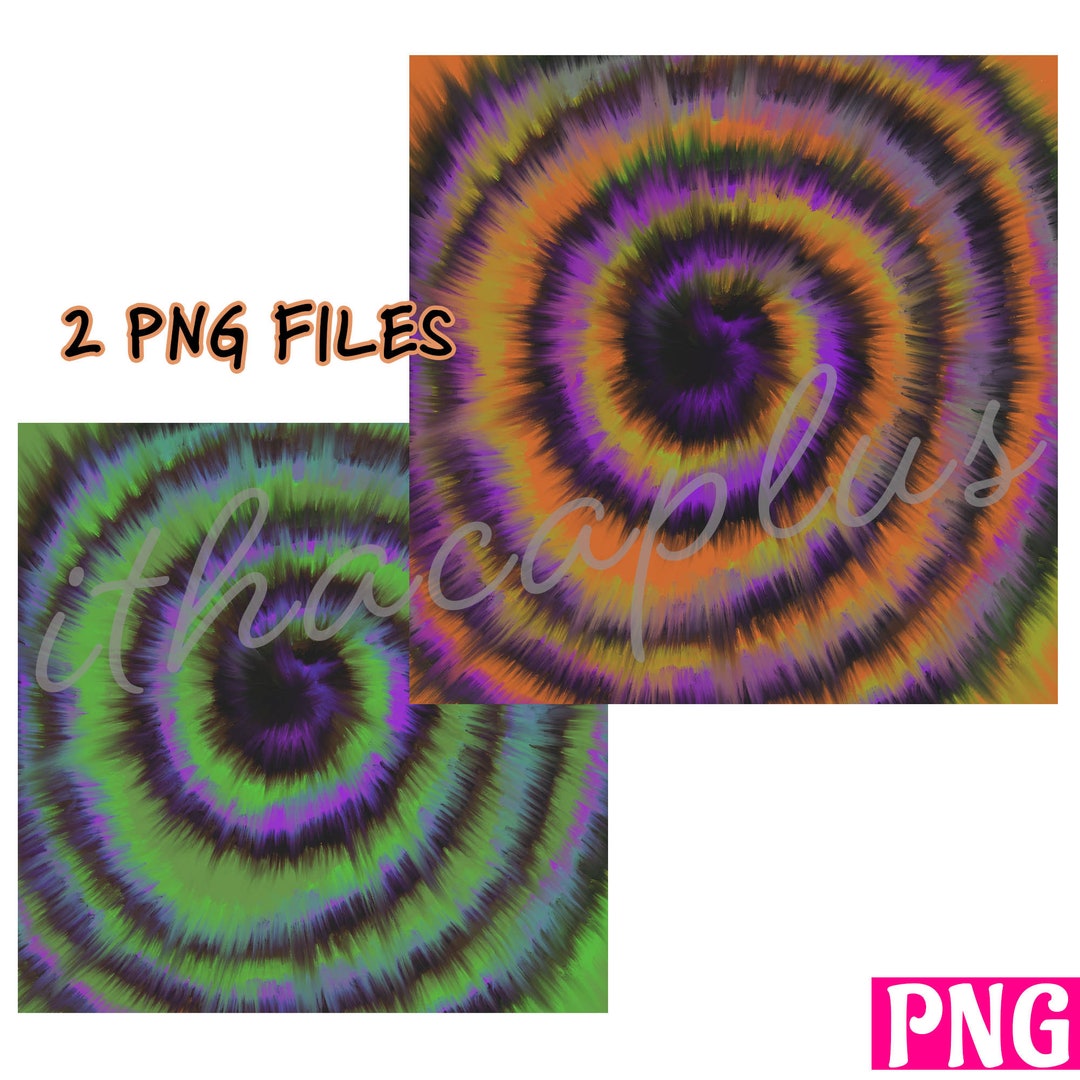Halloween Tie Dye Digital Paper Background, Fall Frame Background Png ...