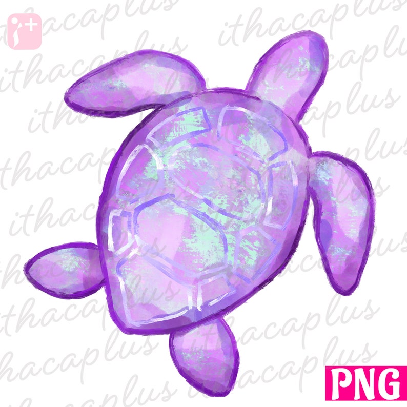 Sea Turtle png purple Turtle png Turtle printable Sea | Etsy