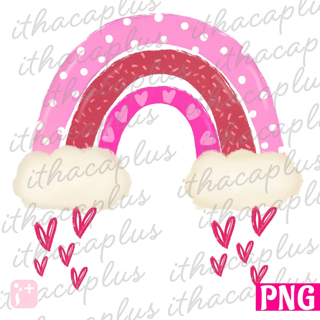 Valentines Day Png Sublimation, Valentines Rainbow Love Printable ...