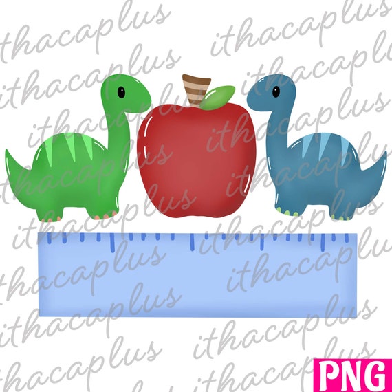 Back to School Dinosaur Png School Frame Printable - Etsy