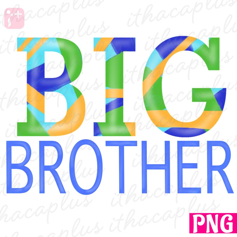 Big Brother Sublimation Big Brother PNG Big Brother | Etsy