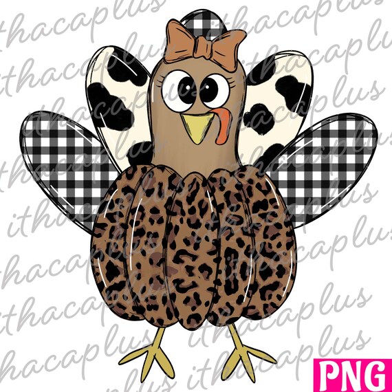 Thanksgiving Png Fall Turkey PNG Leopard Cpw Print Turkey - Etsy