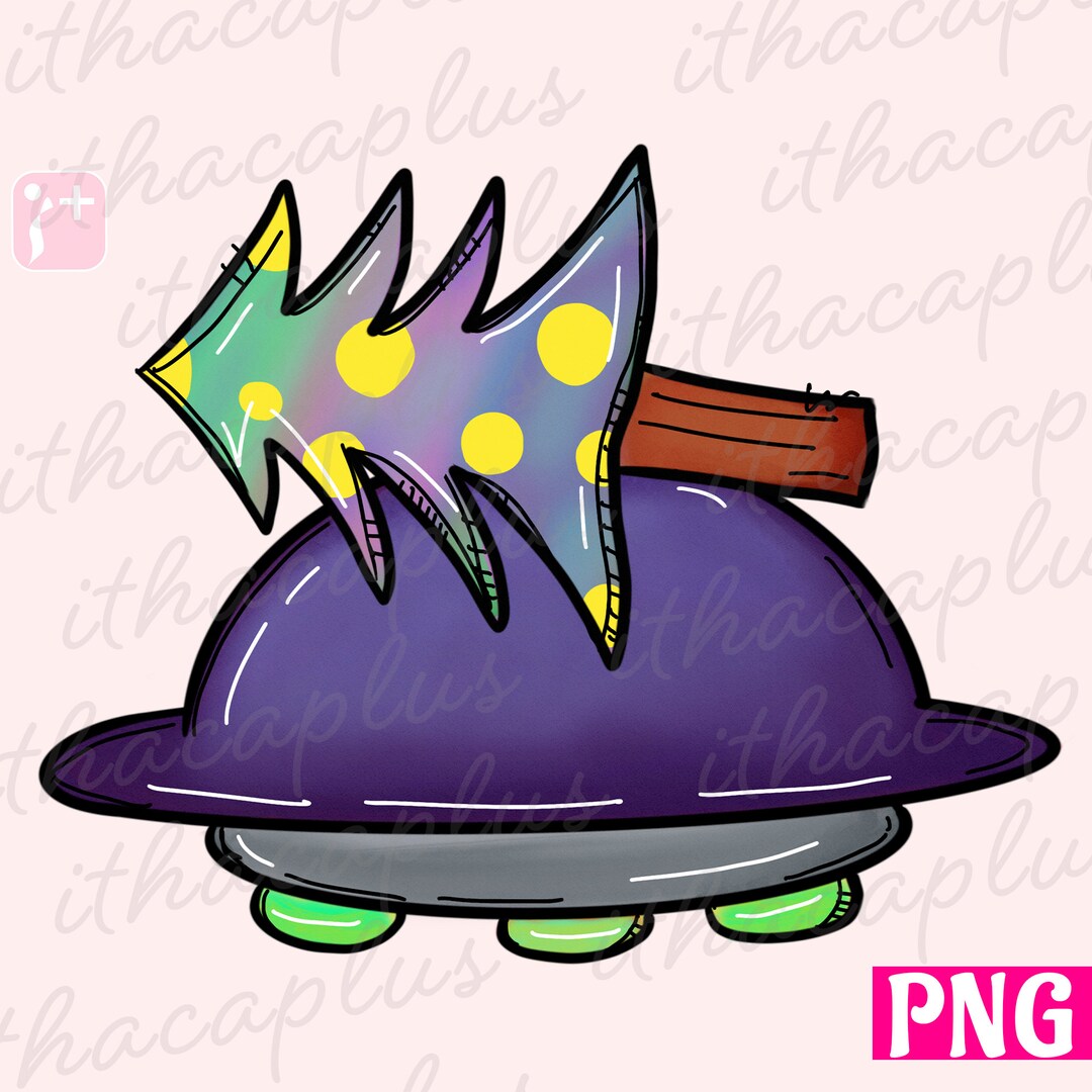 Christmas Alien PNG Files Sublimation - Christmas Ufo Printable ...