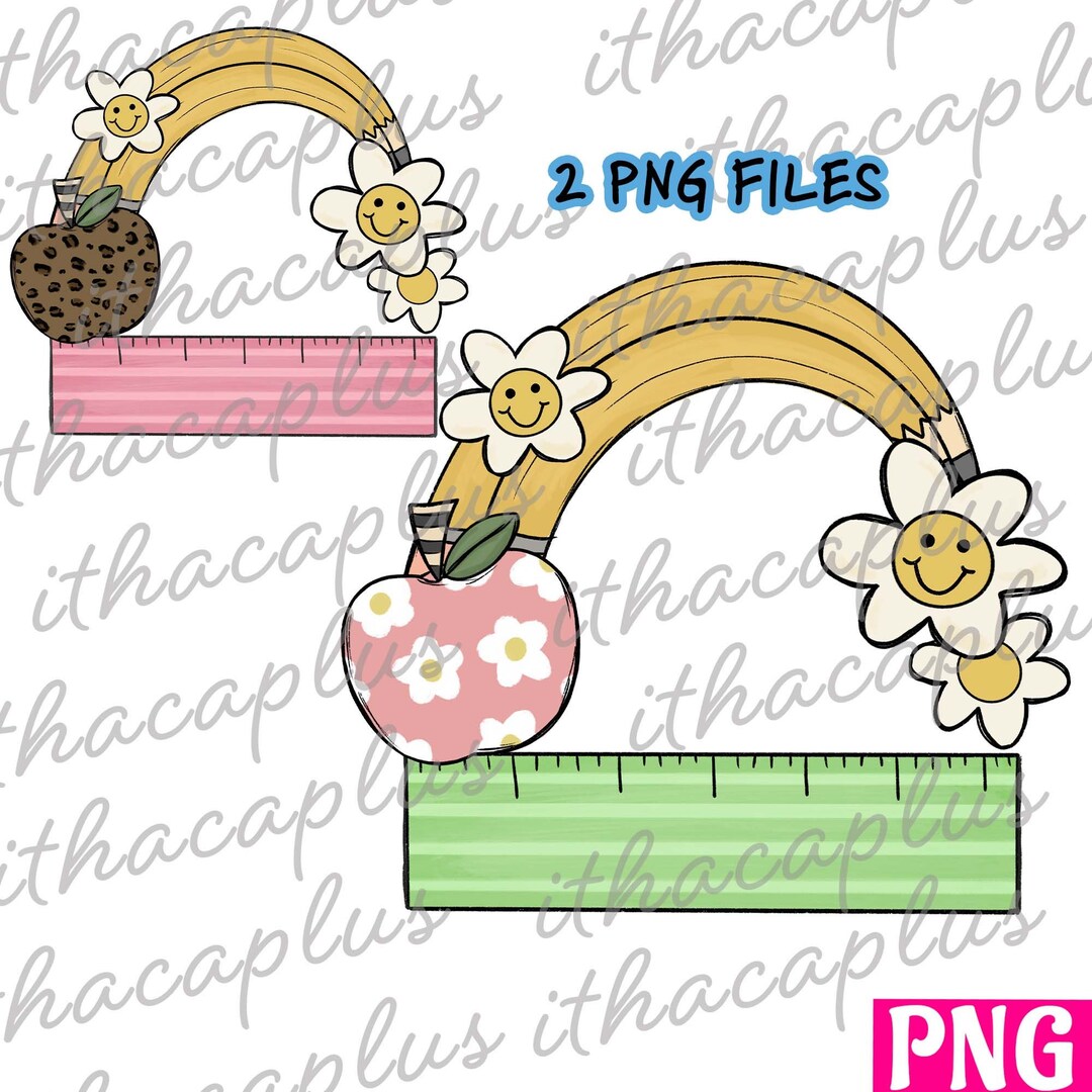 Back to School Png, School Frame Printable Sublimation, Clipart ...