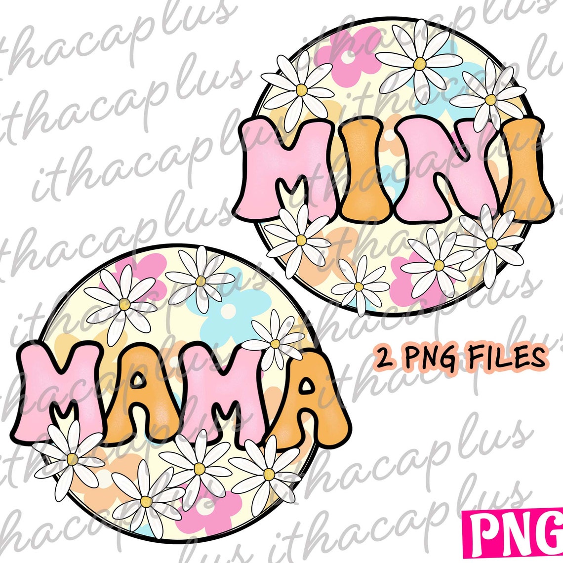 Mama Mini PNG Mommy and Me Png Retro Mini Subliamtion - Etsy