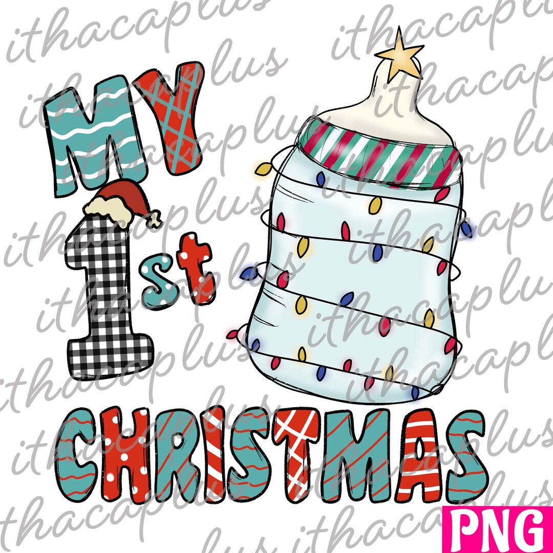 Christmas Png, My First Christmas PNG Sublimation, Baby Christmas Deer ...