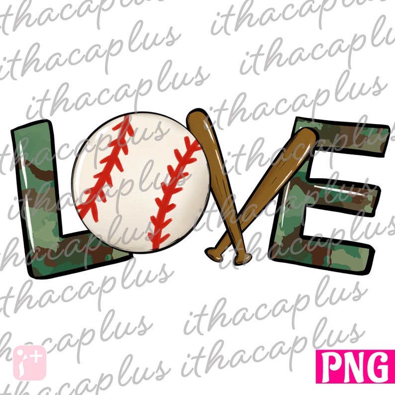 Love Baseball Png Baseball Sublimation Design Baseball | Etsy
